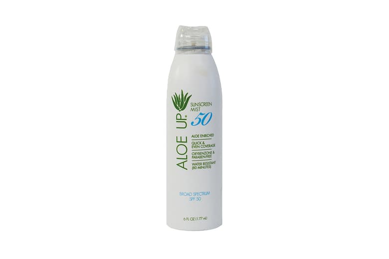 Aloe Up Sunscreen Mist 50 Spray | Sunscreens - Consumer NZ