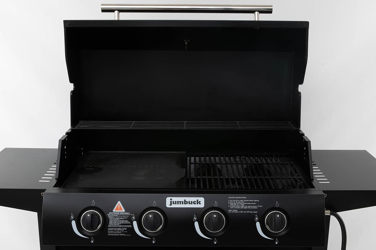 Jumbuck 4 Burner Hooded Portland BBQ HS-UM006AS | Barbecues - Consumer NZ