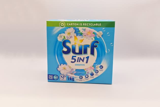 Surf 5 in 1 Sensitive Powder | Laundry detergents - Consumer NZ