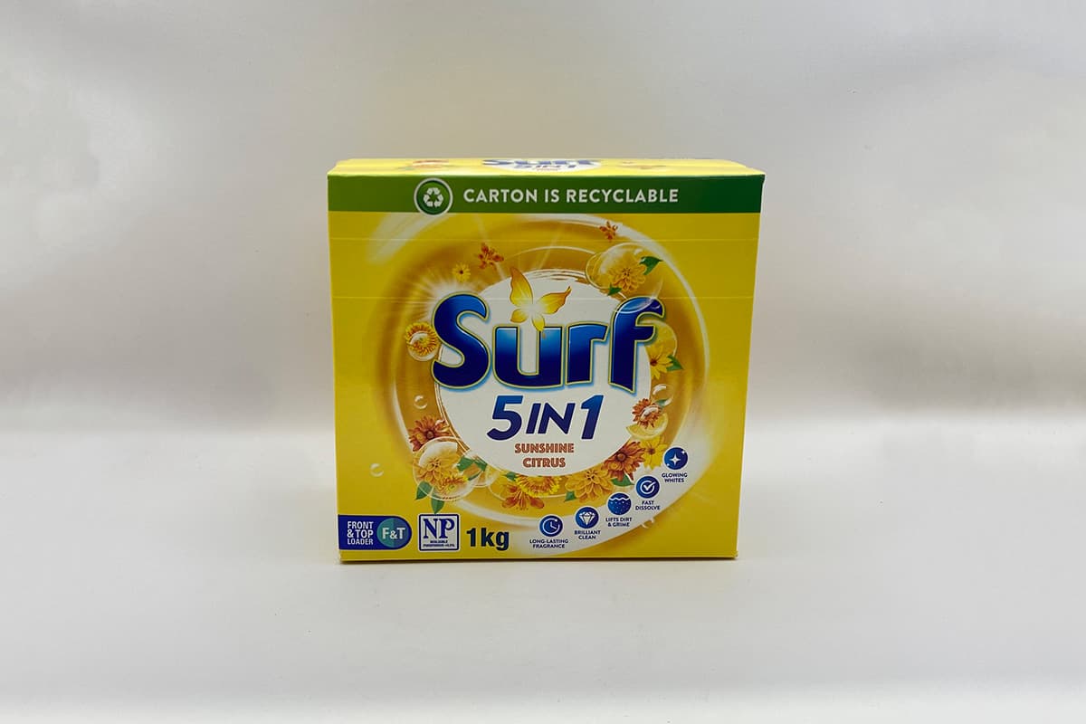 Surf 5 in 1 Sunshine Citrus Powder | Laundry detergents - Consumer NZ